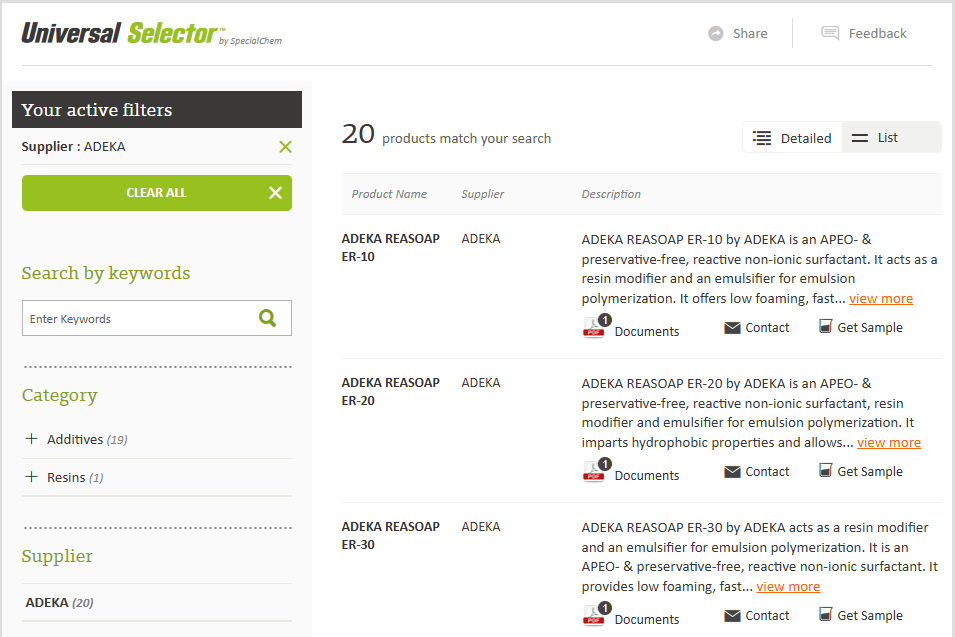 ADEKA Collaborates with SpecialChem for Its Innovative Product Portfolio