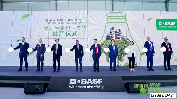 BASF Inaugurates Second Polymer Dispersions Plant at Daya Bay, China