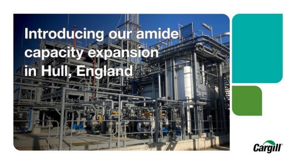 Cargill's Amide Production Expansion in England Now Operational