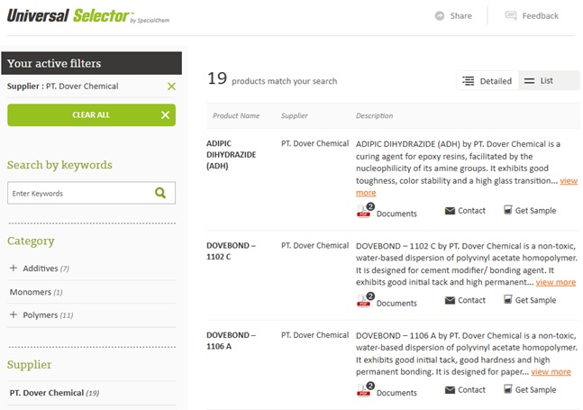 PT. Dover Chemical’s innovative product portfolio now accessible on ...