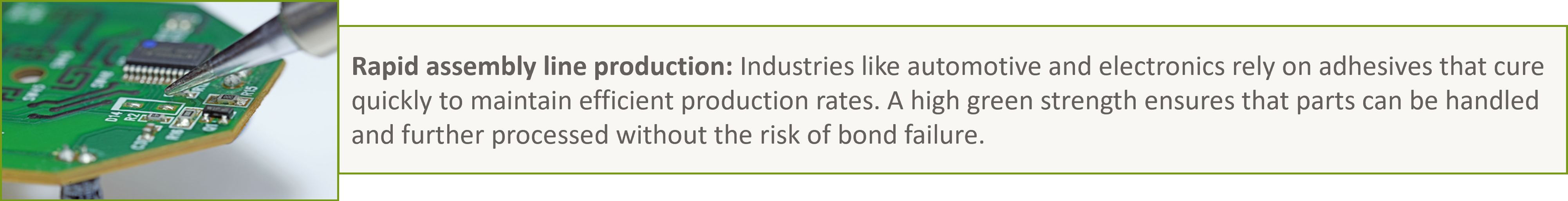 Green, Peel, and Bond Strength for Optimizing Adhesive Performance