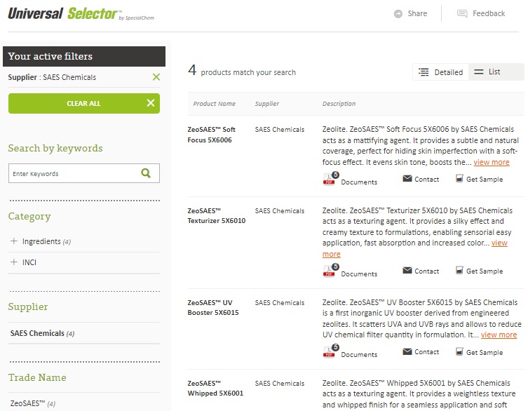 SAES Chemical’s Innovative ZeoSAES™ Product Portfolio Now Accessible on ...